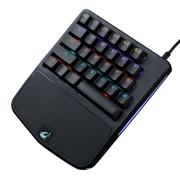 k9 Mechanical Keyboard USB Wired Single Hand Gaming Keyboard Pad Ergon ...